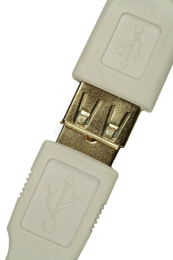 Compound USB white plastic stock photo. Image of technology - 86697736
