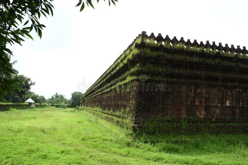 Compound wall stock image. Image of olden, earthen, algae - 13492299