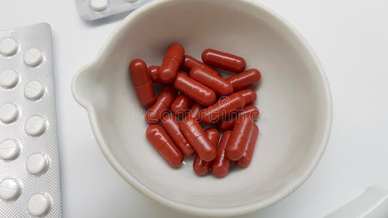 Compounding Capsules and Tablets Stock Image - Image of test, science ...