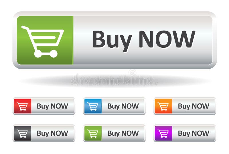 Botão Comprar Agora Vermelho Com Cursor Em Design Plano Ícone Do Vetor ...