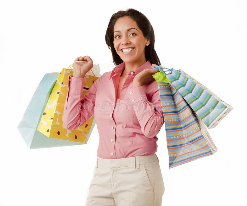 Comprador feliz foto de archivo. Imagen de hembra, compras - 28508386
