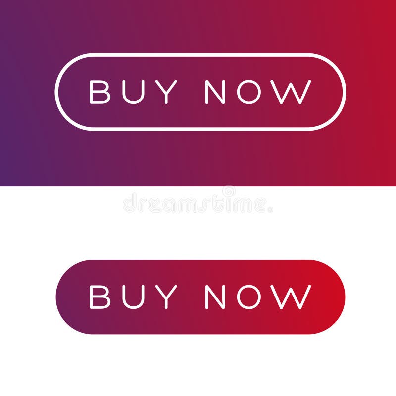 Compre Agora O Plano Moderno Do Botão Ilustração do Vetor - Ilustração ...