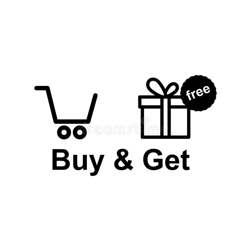 Compre Y Consiga El Icono, Ejemplo Del Vector Ilustración del Vector ...