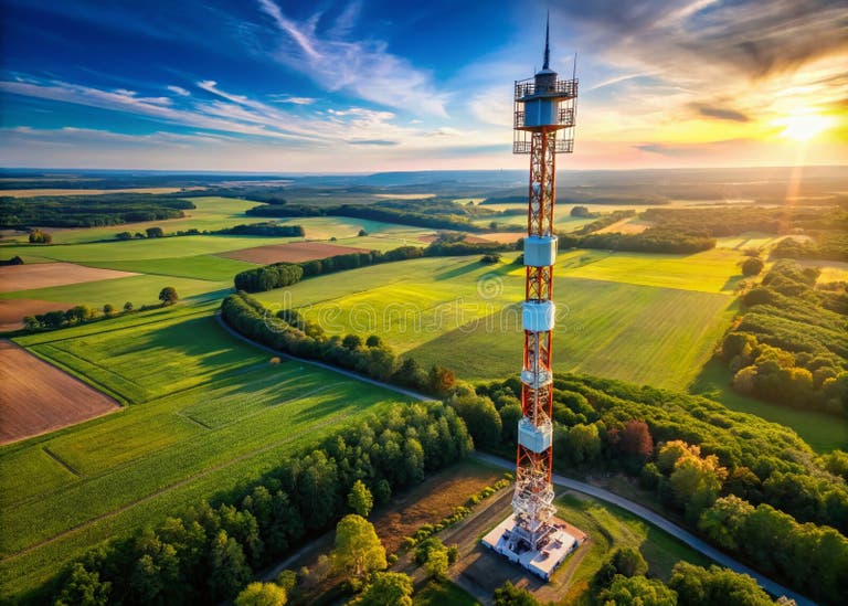 A Comprehensive Aerial View of a Dense Cellular Tower Network ...