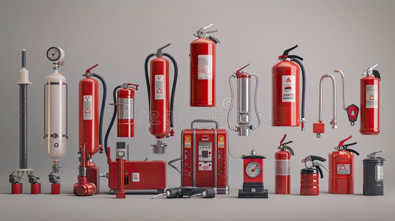 A Comprehensive Array of Fire Safety Solutions, Including Extinguishers ...