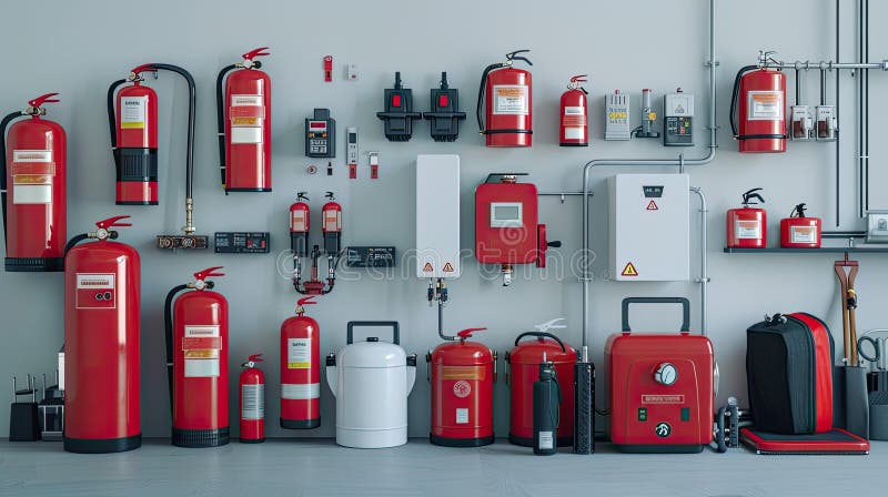 A Comprehensive Array of Fire Safety Solutions, Including Extinguishers ...