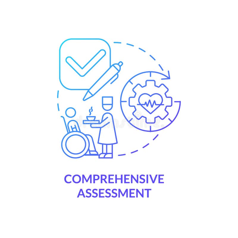 Comprehensive Assessment Blue Gradient Concept Icon Stock Vector ... Comprehensive Assessment Blue Gradient Concept Icon Stock Vector ...