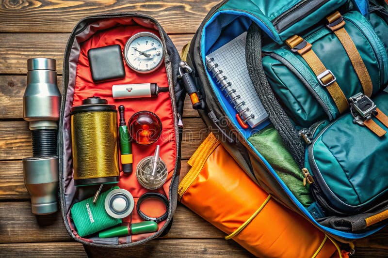 Comprehensive Backpack Essentials a Panoramic View of Everyday Carry Items for Travel Work or ...