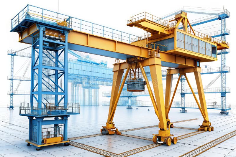 Comprehensive Beam Crane Blueprint Set Detailed Design Specifications ...