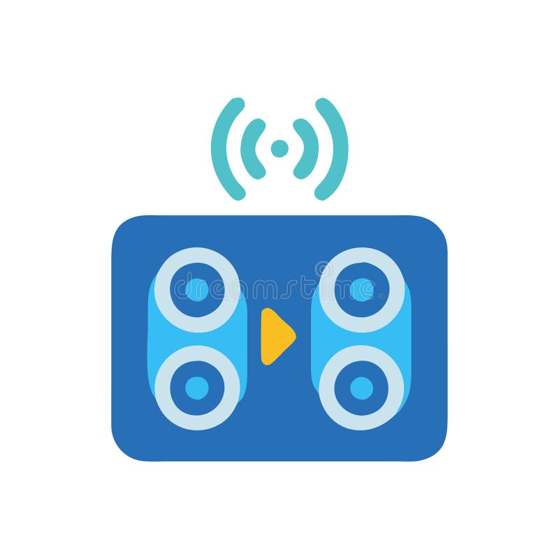 Comprehensive Bluetooth Speaker Icon Stock Vector - Illustration of ...