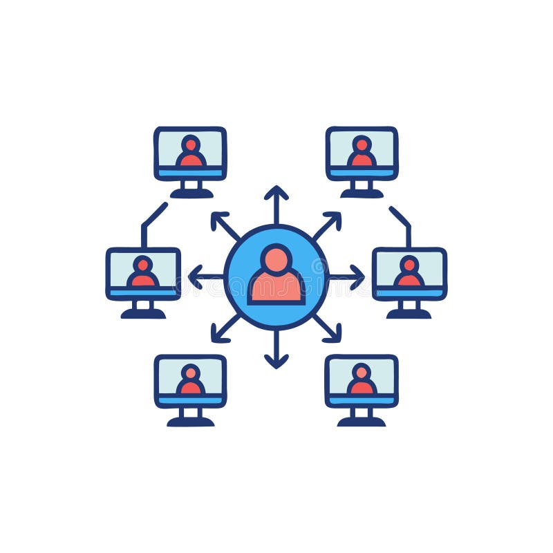 Comprehensive Botnet Icon for Security Risks Stock Photo - Illustration ...