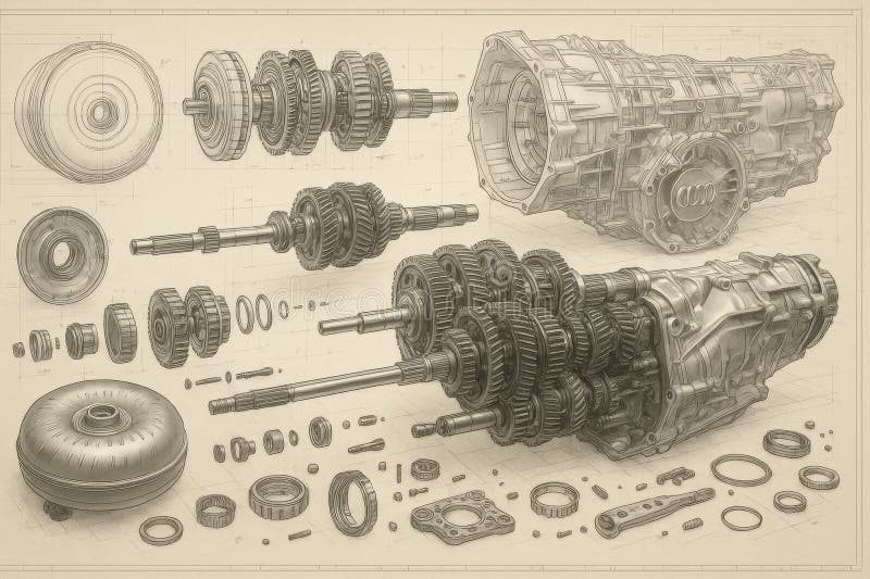 Comprehensive Breakdown of Automotive Transmission Components Featuring ...