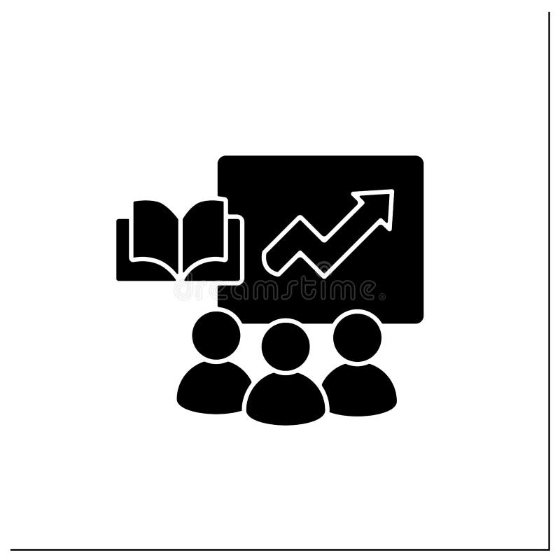 Skill Gap Analysis Glyph Icon Stock Vector - Illustration of ...