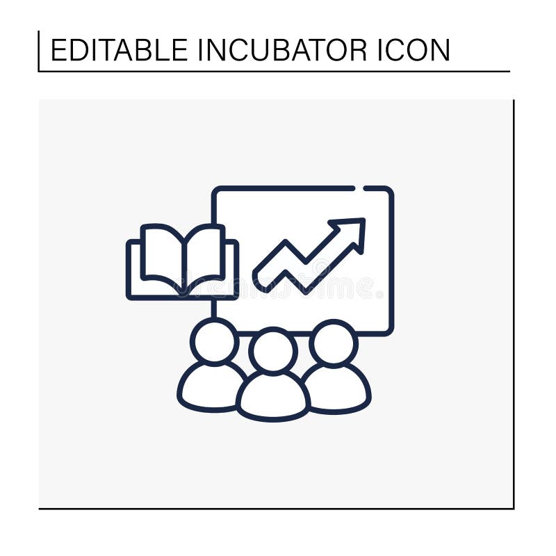Business Training Programs Line Icon Stock Vector - Illustration of ...