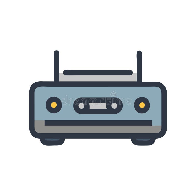 Comprehensive Cable Box Icon Stock Vector - Illustration of data ...