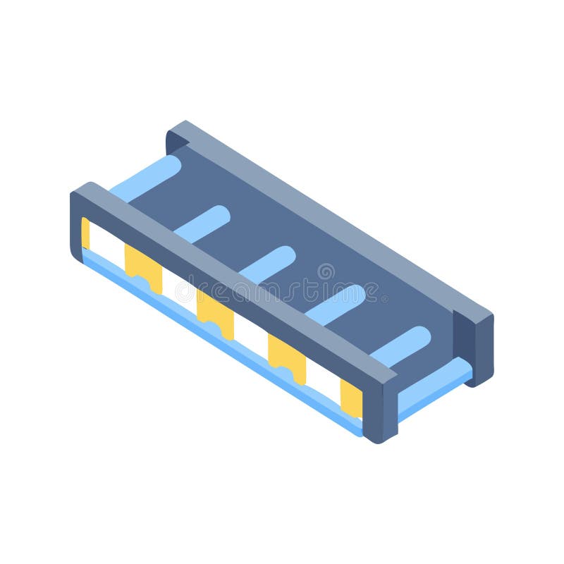 Comprehensive Cable Management Tray Icon Stock Illustration ...