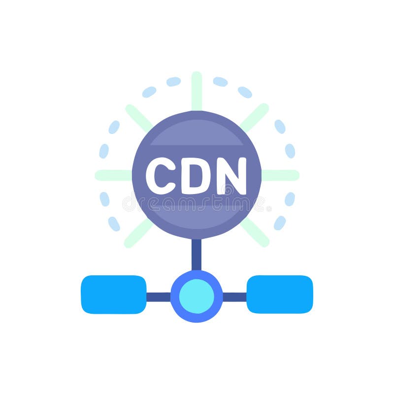 Comprehensive CDN Icon stock illustration. Illustration of vector ...