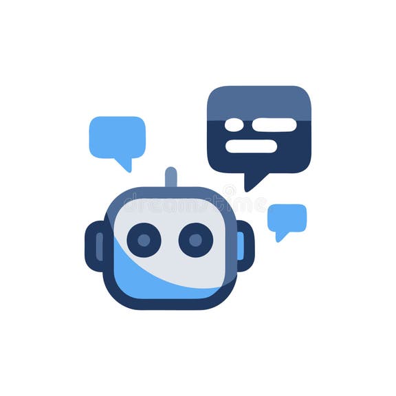 Comprehensive Chatbot Icon for AI Support Stock Illustration ...