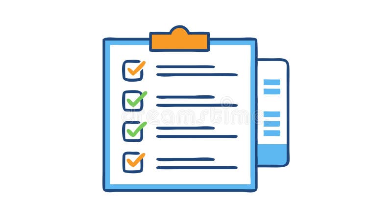 Comprehensive Checklist and To Do List, Task Management Icon, Vector Design Generative AI Stock ...