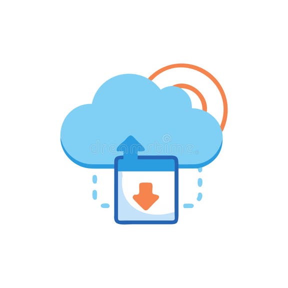 Comprehensive Cloud Backup Icon for Data Security Stock Photo - Illustration of efficiency ...