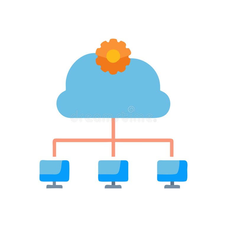 Comprehensive Cloud Management Icon Stock Vector - Illustration of ...