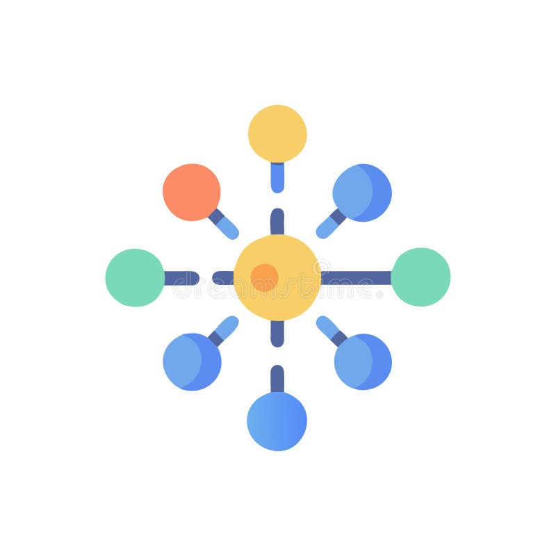 Comprehensive Cluster Icon stock vector. Illustration of accessibility ...