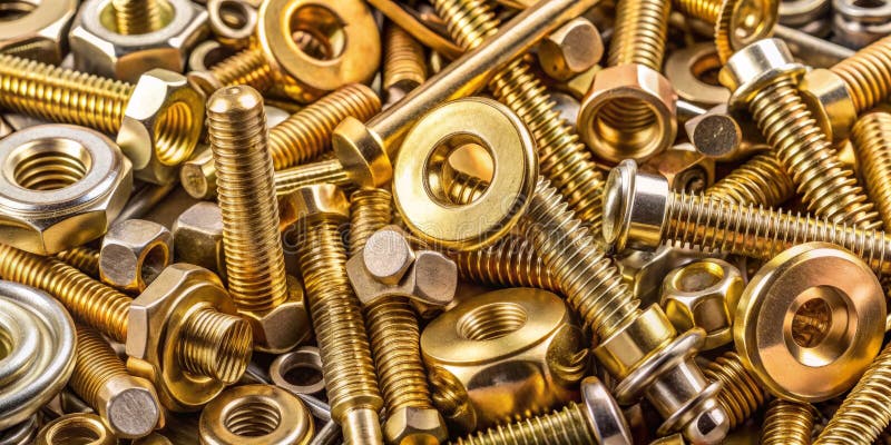Comprehensive Collection of Brass Fasteners Screws Bolts Nuts Washers ...