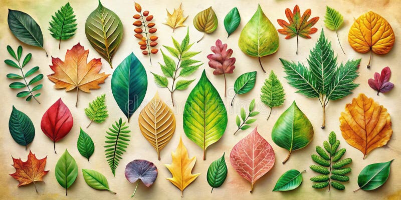 A Comprehensive Collection of Diverse Leaves a Visual Guide To Botany ...