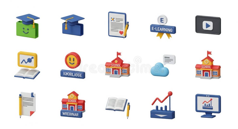 A Comprehensive Collection of Educational Icons for Websites and Mobile ...