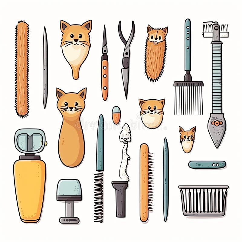 Comprehensive Collection of Essential Pet Grooming Tools and ...