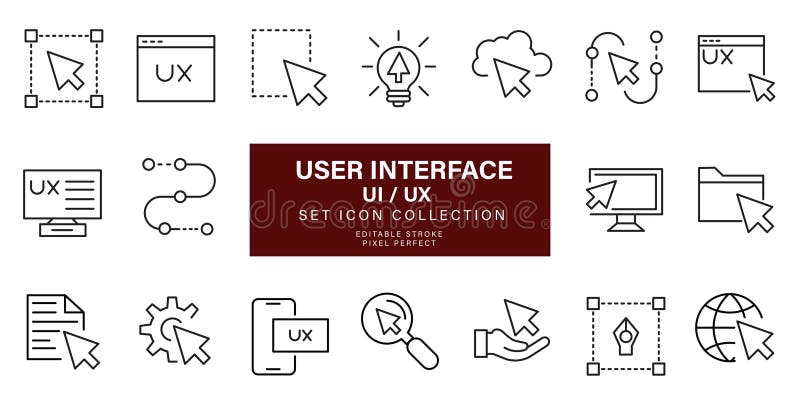 Cursors Ui Ux Web Design Elements Stock Illustrations – 12 Cursors Ui Ux Web Design Elements ...