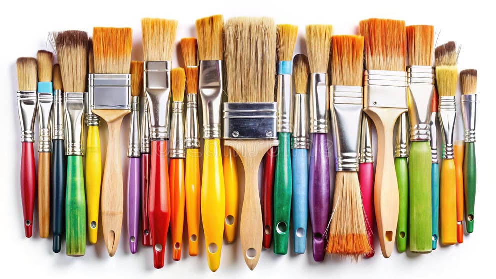 A Comprehensive Collection of Professional Paintbrushes Versatile Tools ...