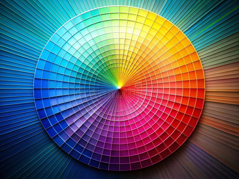 Comprehensive Color Wheel Chart a Visual Guide To Hues Shades and Tints ...