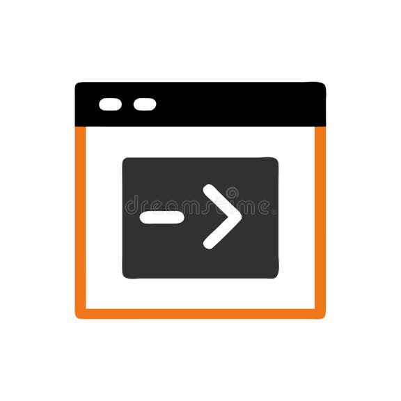 Comprehensive Command Prompt Icon Stock Vector - Illustration of device ...