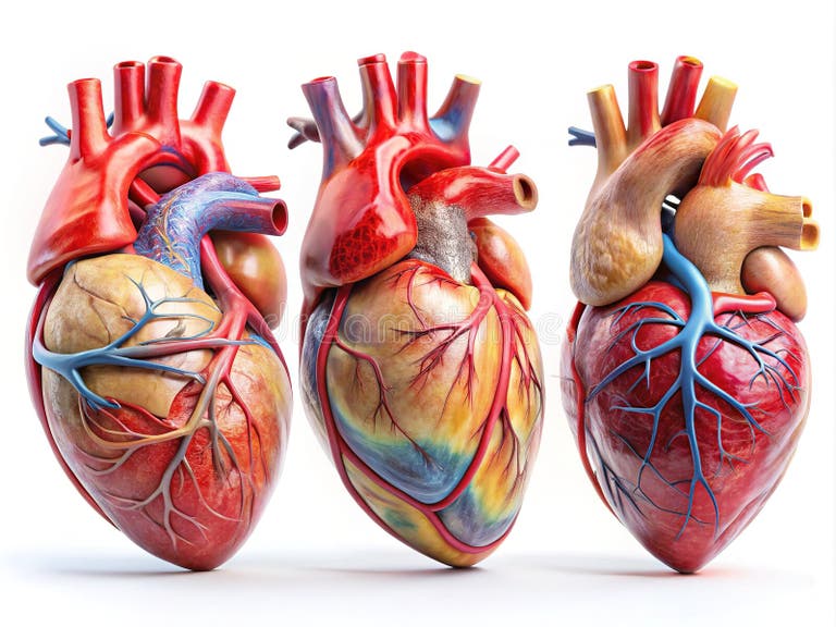 Comprehensive 3D Human Heart Anatomy Visualization Four Perspectives in ...
