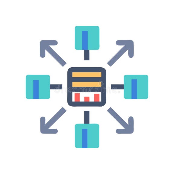 Comprehensive Data Aggregation Icon Stock Vector - Illustration of ...