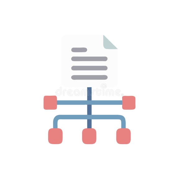 Comprehensive Data Lineage Icon for Data Management Stock Illustration ...