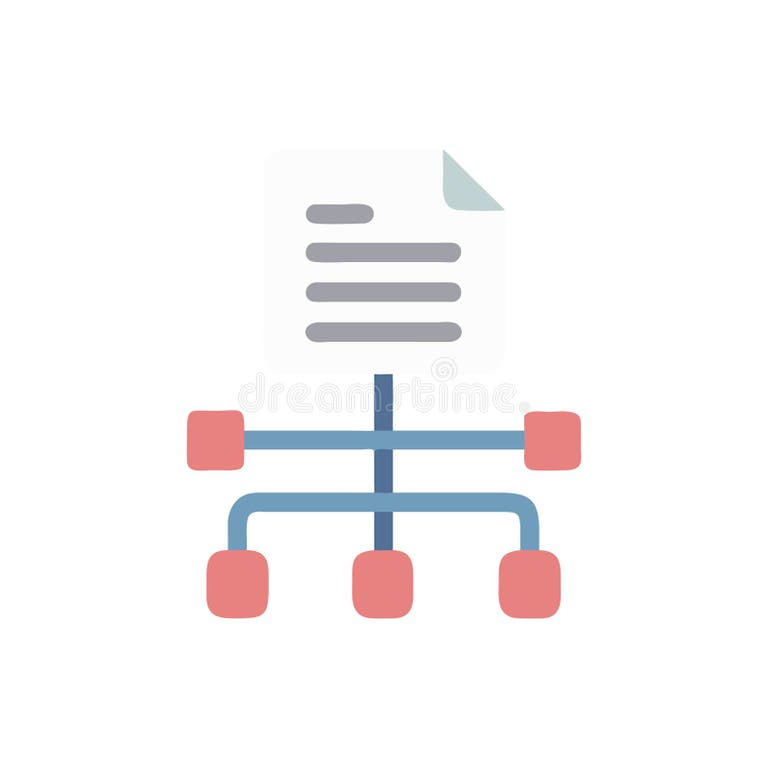 Comprehensive Data Lineage Icon for Data Management Stock Illustration ...