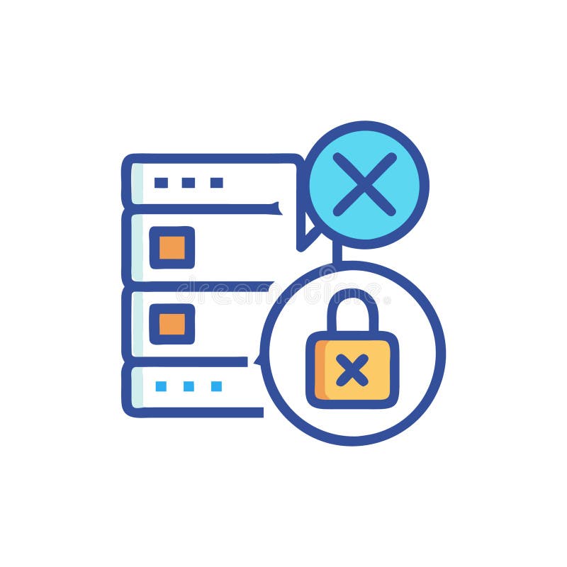 Comprehensive Data Loss Prevention Icon for Risk Management Stock ...