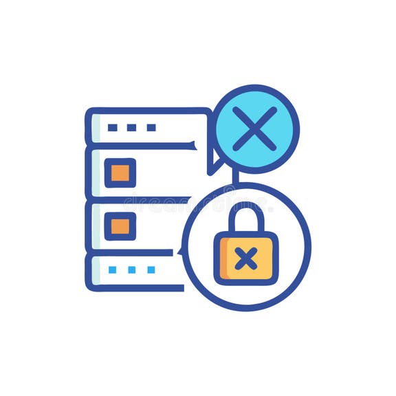 Comprehensive Data Loss Prevention Icon for Risk Management Stock ...