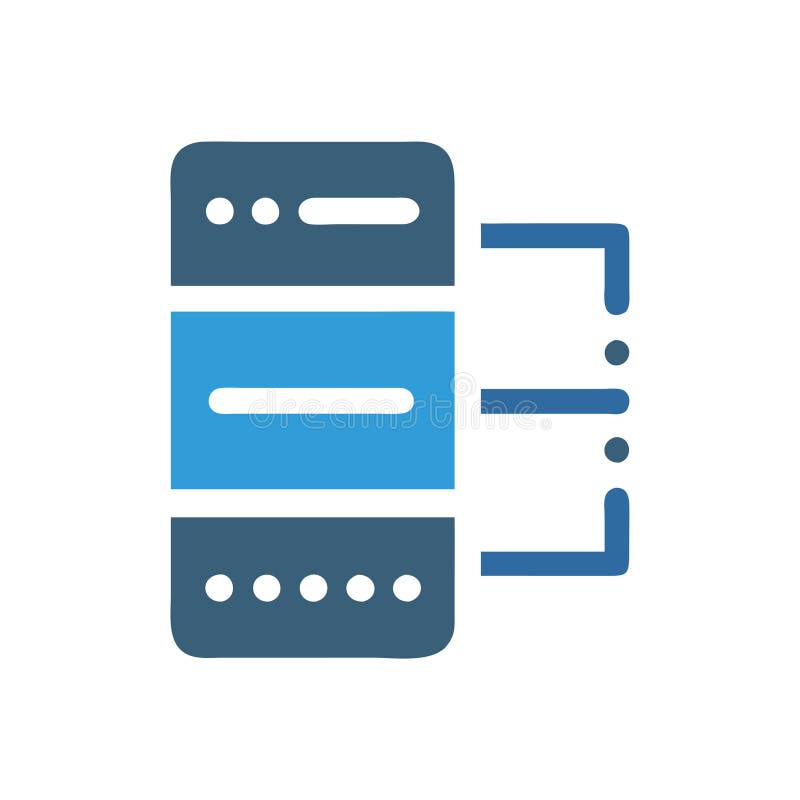 Comprehensive Data Partition Icon Stock Vector - Illustration of design ...