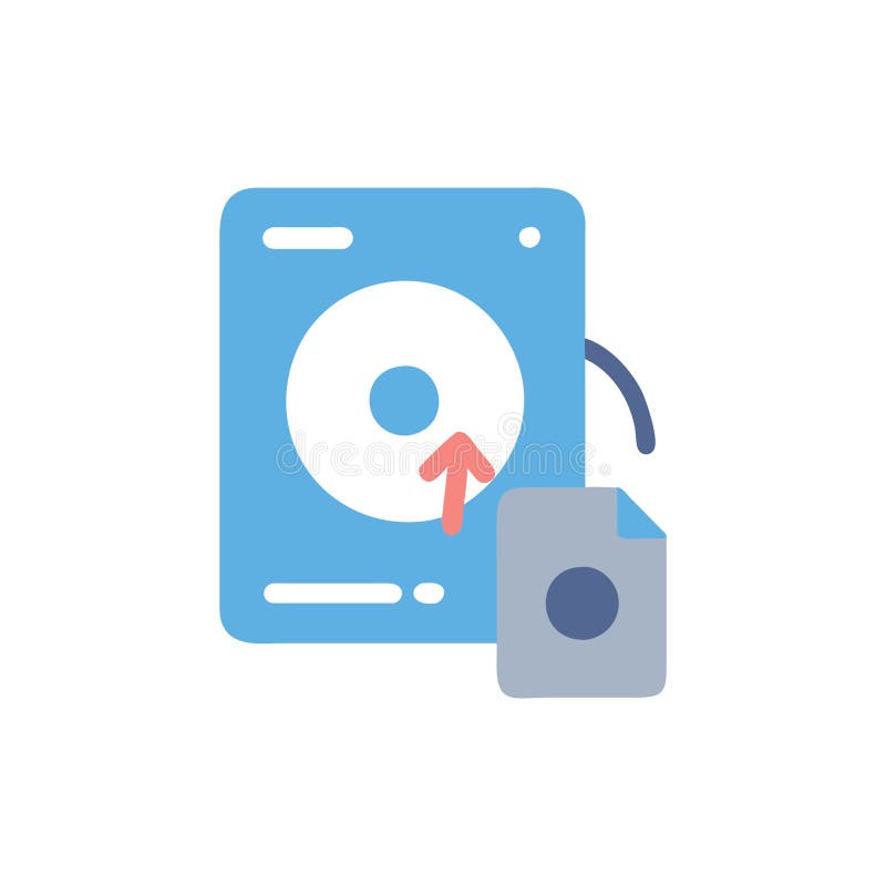 Comprehensive Data Recovery Icon for Data Management Stock Illustration ...