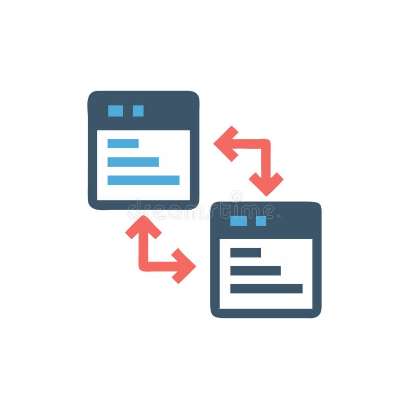 Comprehensive Data Transfer Icon for Solutions Stock Photo ...