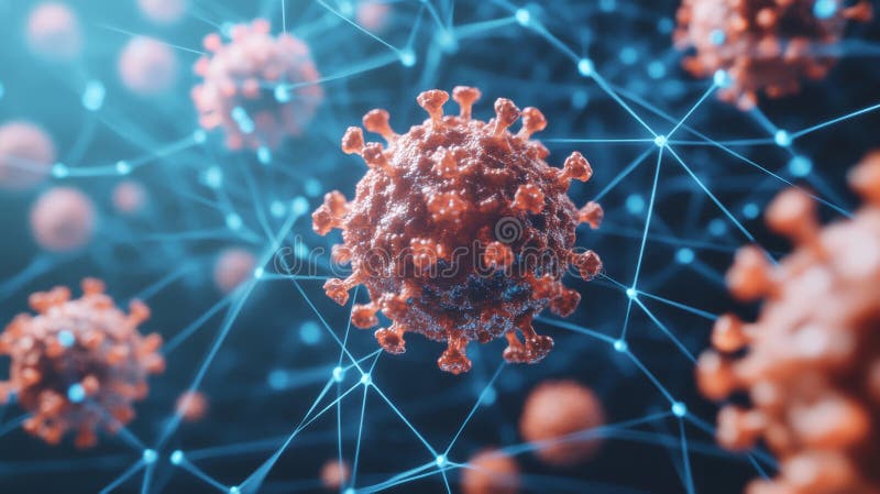 A Comprehensive Depiction of a Virus Cell Showcasing Its Complex ...