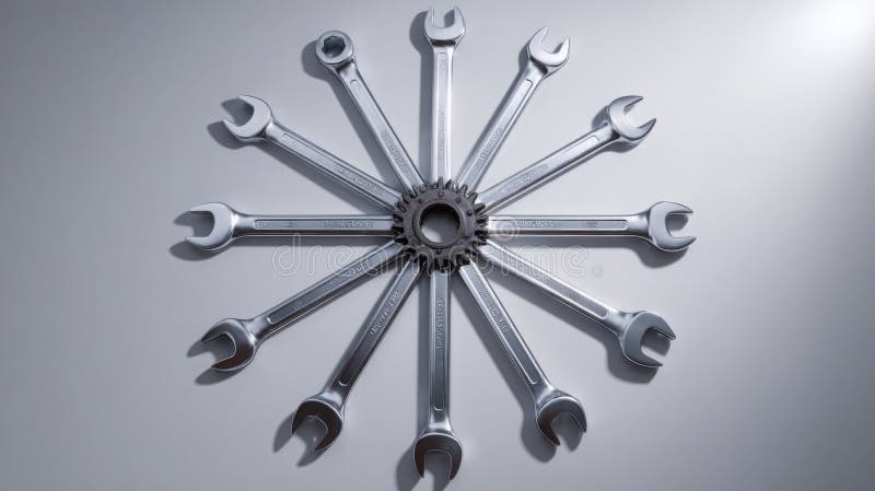 Comprehensive Digital Work Strategy Icon Concept Hybrid Model ...