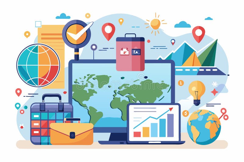 A Comprehensive Display of Travel Business Data with Maps, Charts, and ...