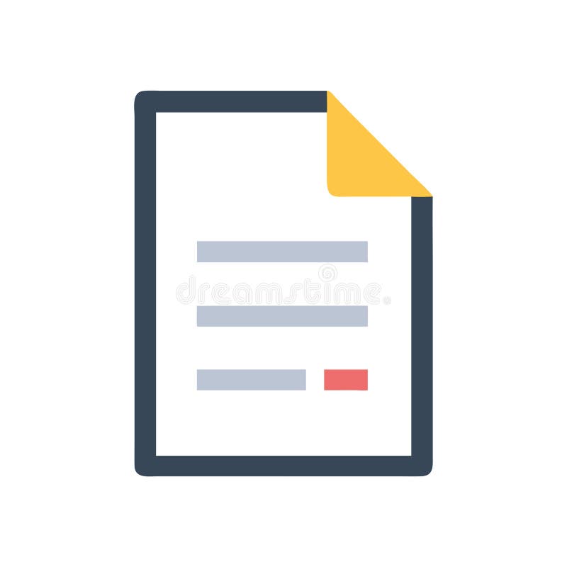 Comprehensive File Icon stock vector. Illustration of device - 351631160