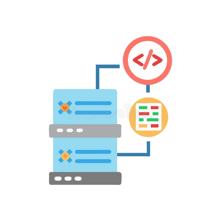 Comprehensive Full Stack Development Icon Stock Photo - Illustration of ...