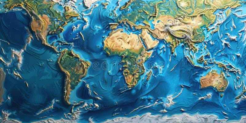 Comprehensive Global Map Stock Illustrations – 835 Comprehensive Global ...