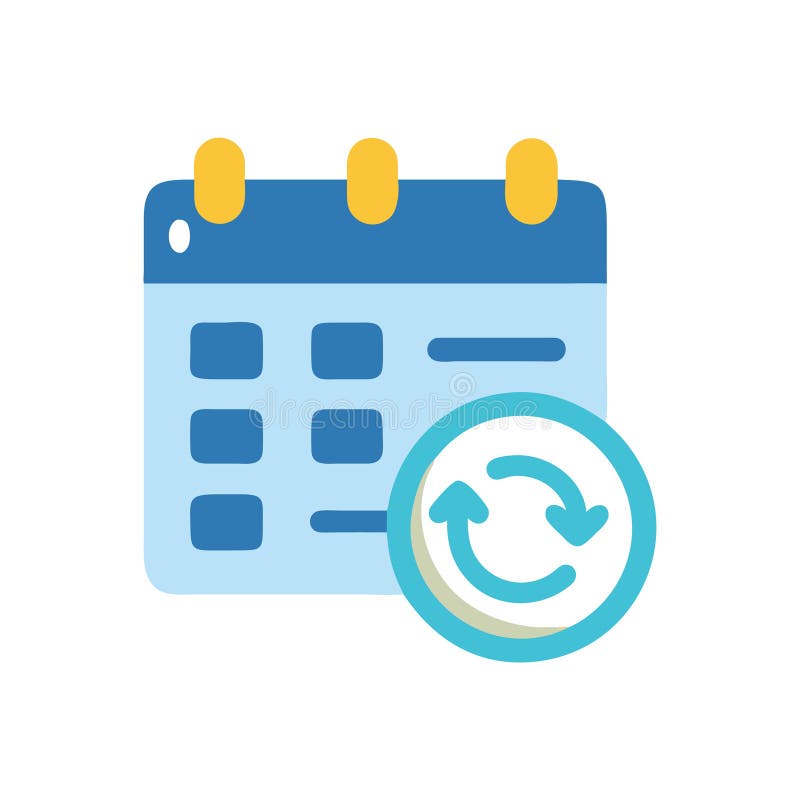 Comprehensive Backup Scheduler Icon Stock Illustration - Illustration ...